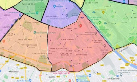 Paris 13eme arrondissement - Plan Paris