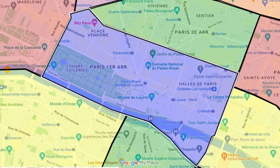 Paris 1er arrondissement - Plan Paris