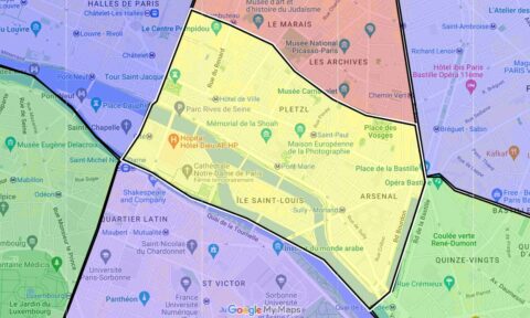 Paris 4eme arrondissement - Plan Paris