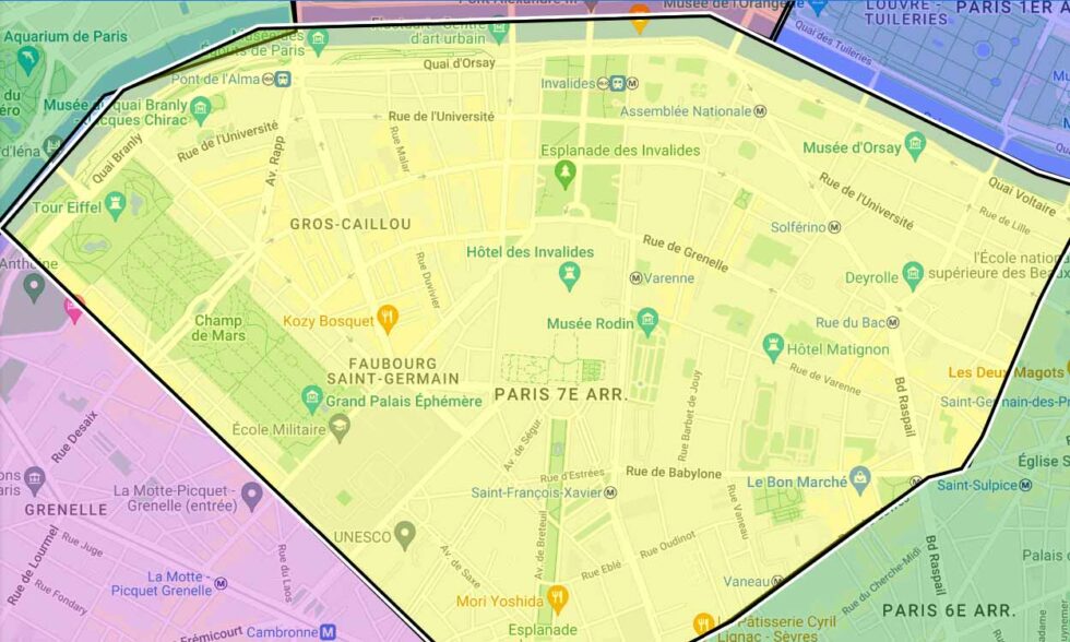 Paris 7eme arrondissement - Plan Paris
