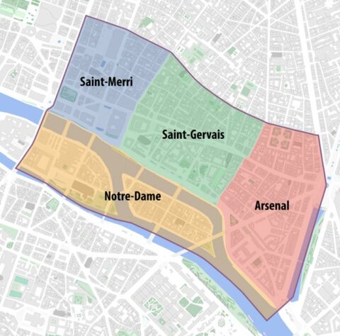 Paris 4eme arrondissement - Plan Paris