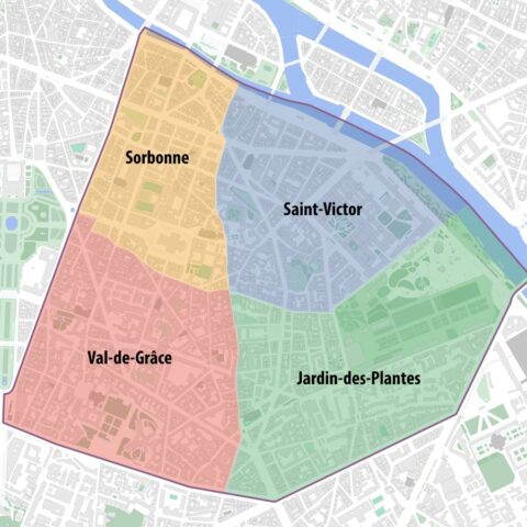 Paris 5eme arrondissement - Plan Paris